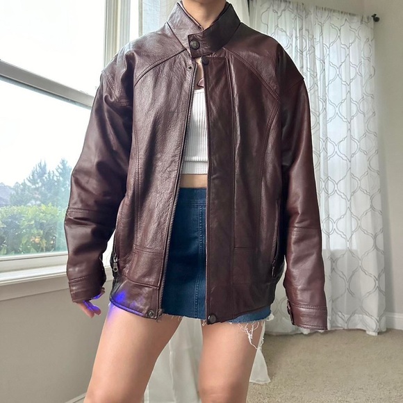Jackets & Coats | Vintage Leather Jacket | Poshmark
